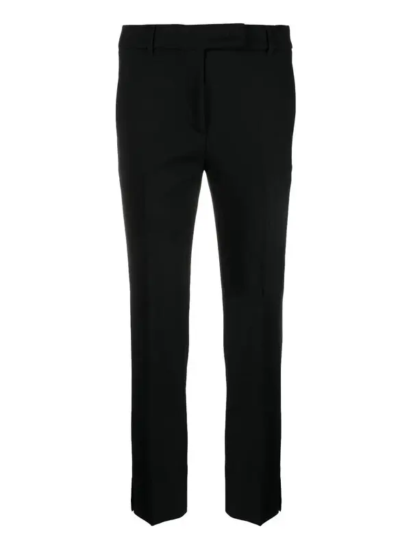 Incotex Tailored Straight-leg Wool Pants - Black