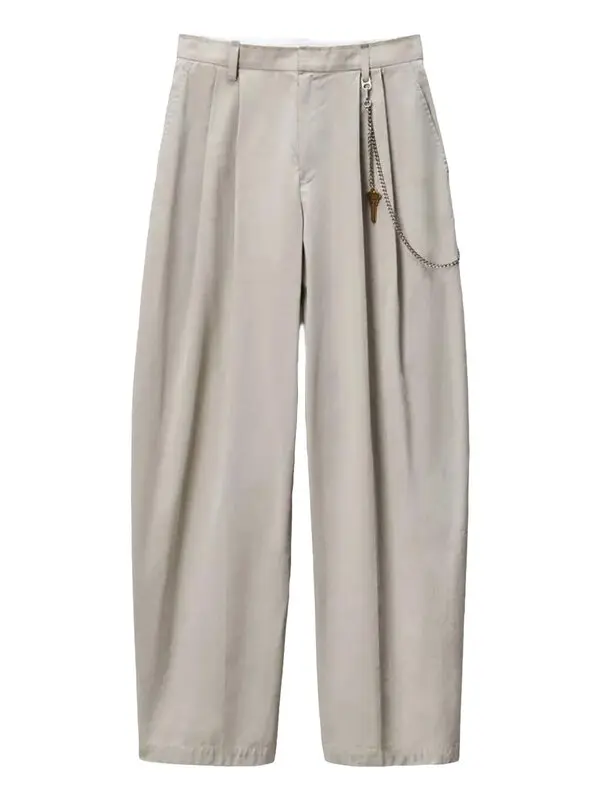 Alexander Wang Cotton Blend Balloon Leg Trousers - Nude & Neutrals