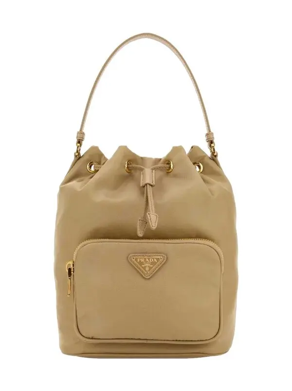 Prada Re-nylon Duet Bucket Bag - Nude & Neutrals