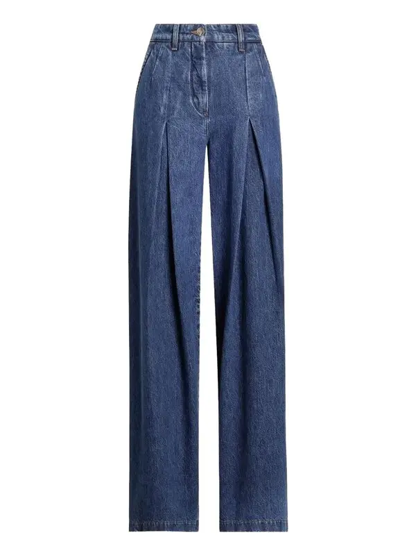Dolce & Gabbana Five-pocket Pleated Jeans - Blue