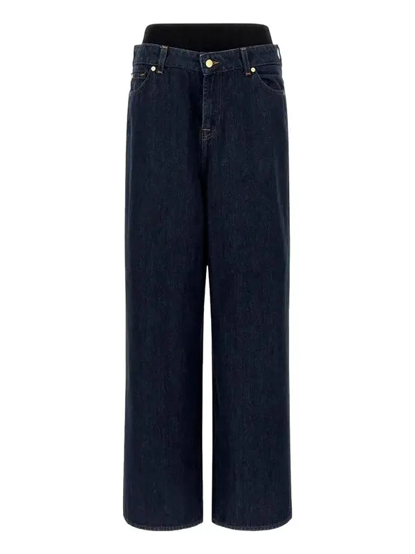 Valentino Garavani Wide Leg Jeans - Blue