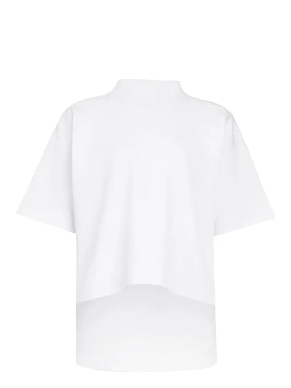 Alaïa Boxy Cotton T-shirt - White