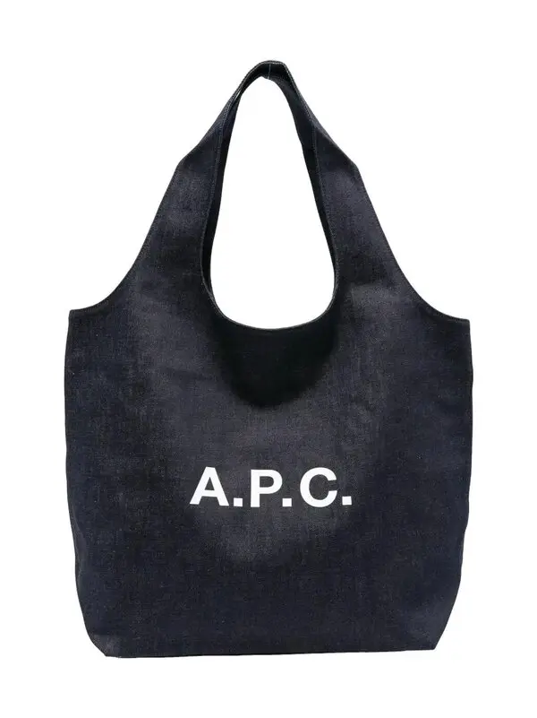 A.p.c. Ninon Cotton Tote Bag - Blue