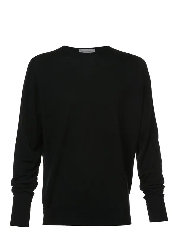 John Smedley Marcus Extra Fine Merino Wool Sweater - Black