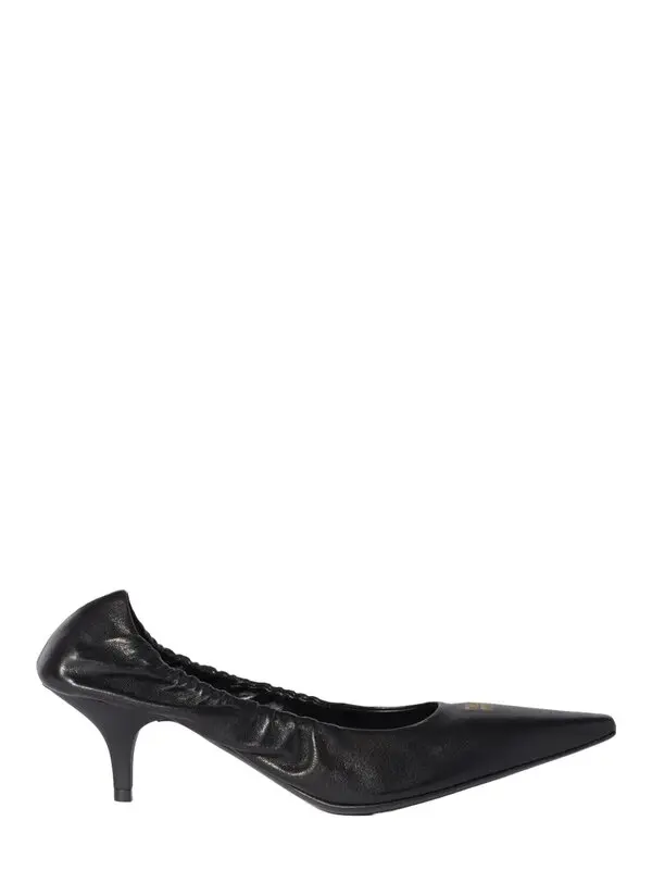 Miu Miu Nappa Leather Pointed Toe Pumps - Black