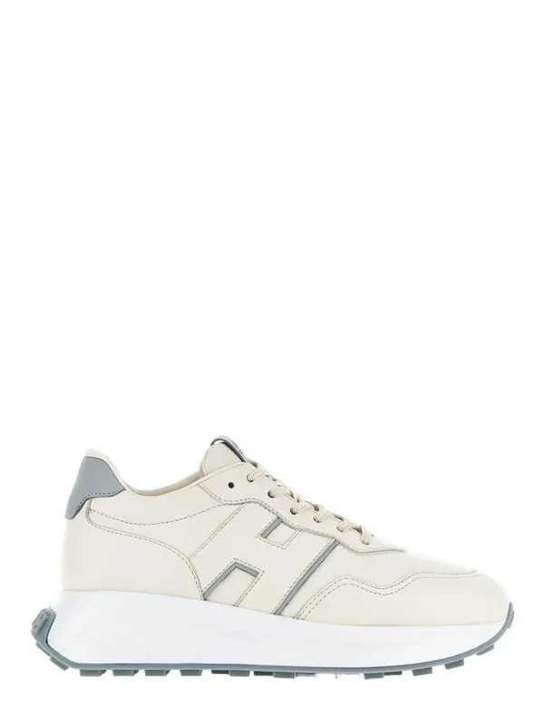 Hogan H641 Leather Sneakers - Nude & Neutrals