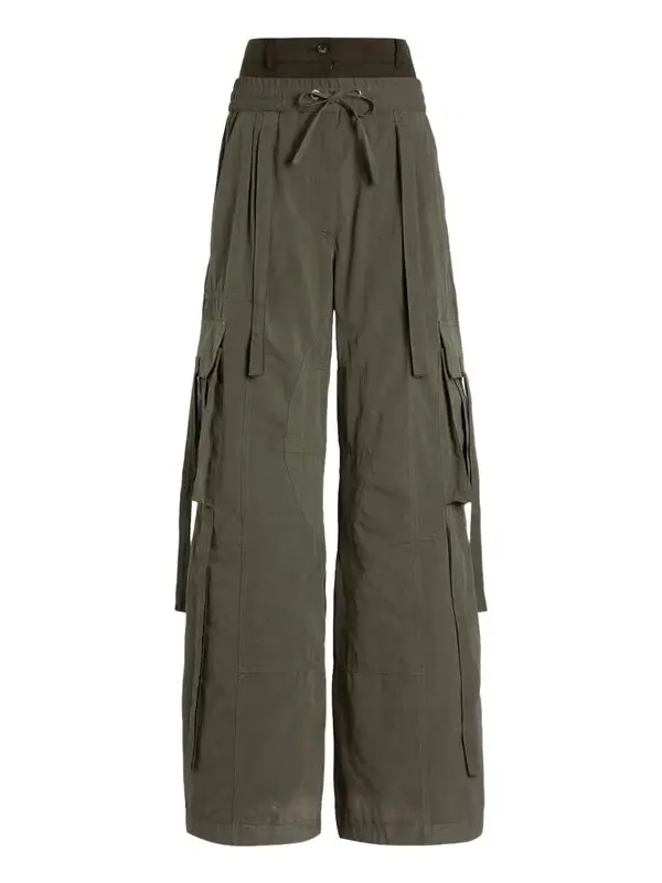 Dolce & Gabbana Waxed Cargo Pants - Green