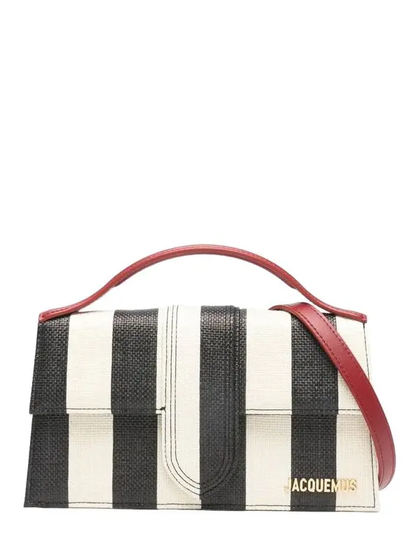 Jacquemus The Grand Child Raffia Striped Bag - Multi