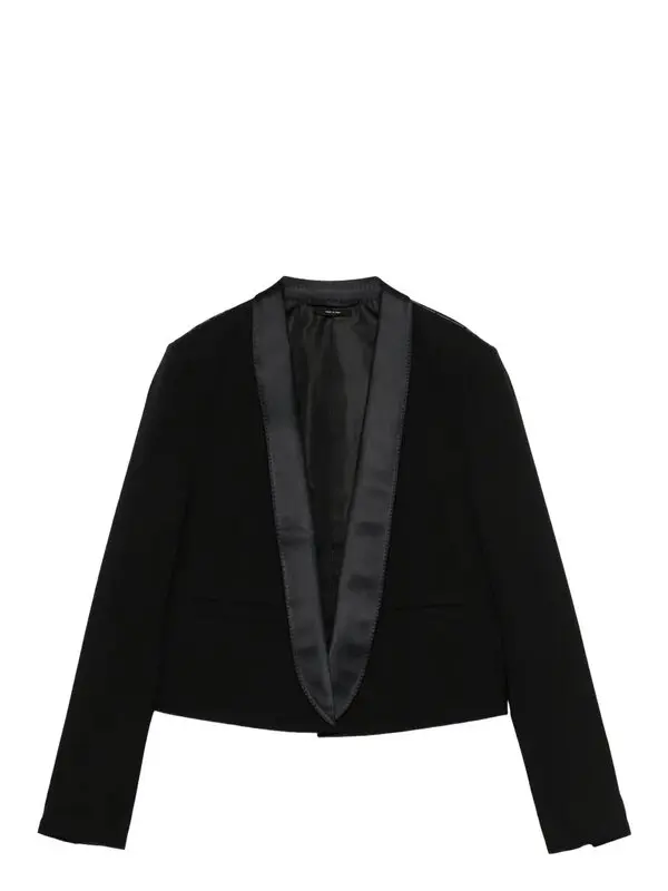TOM FORD Short Smoking Jacket With Silk Lapels - Black