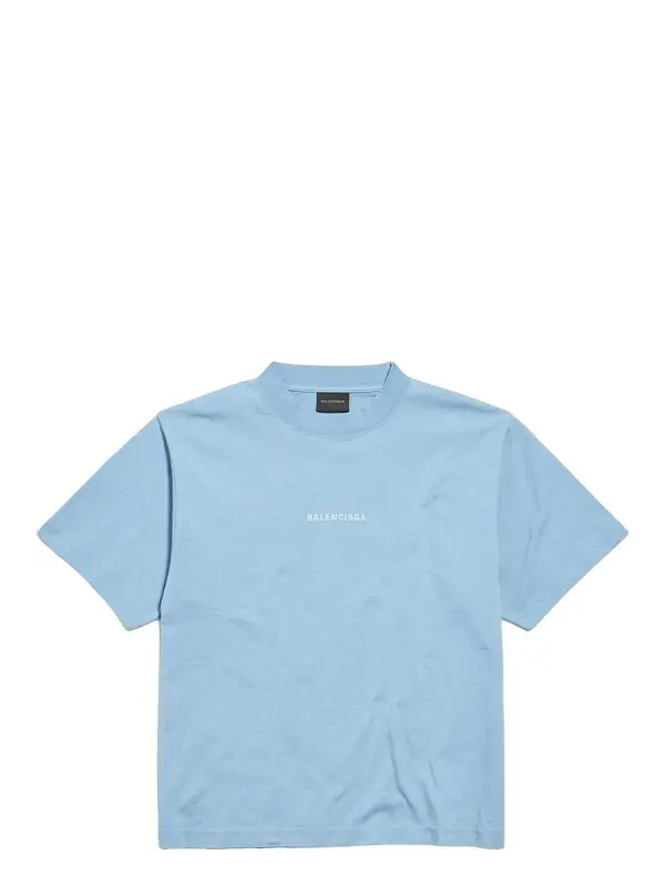Balenciaga Medium Fit T-shirt - Blue
