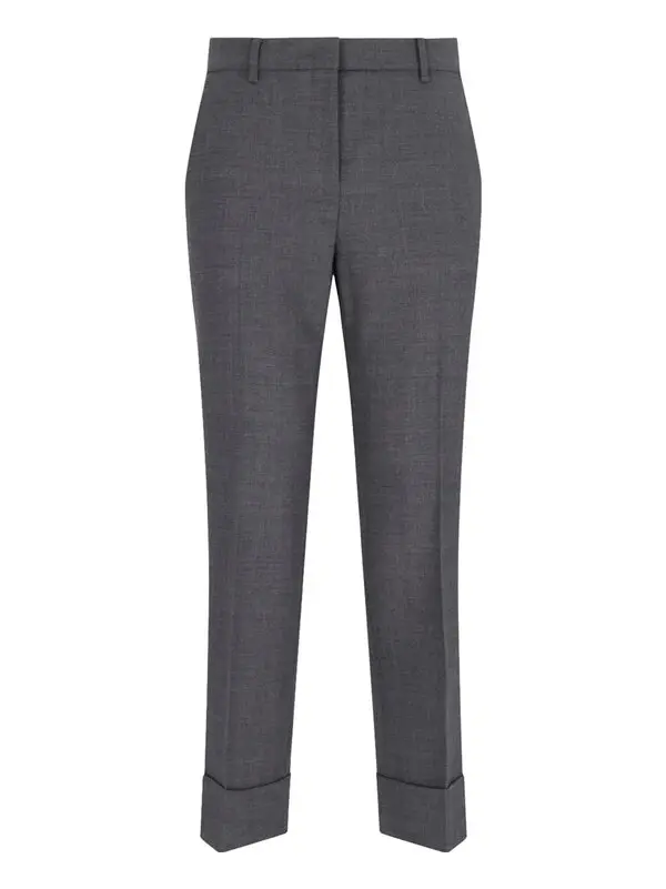 Incotex Tapered Wool Pants - Grey