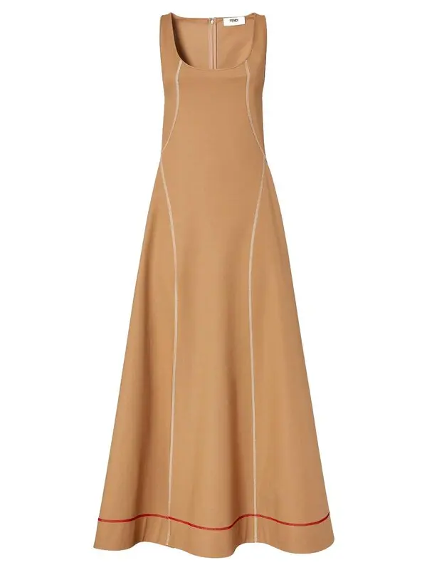 Fendi Cotton Dress - Nude & Neutrals