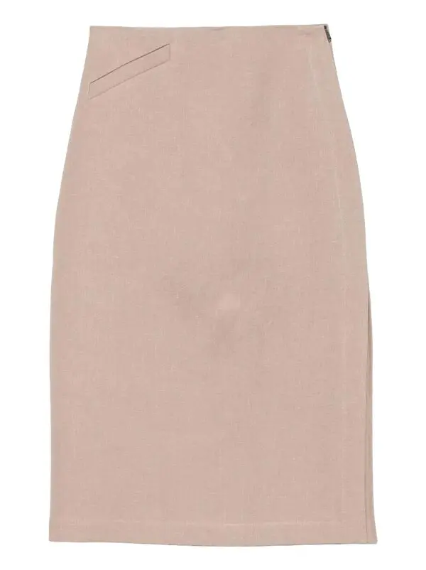 Fendi Straight Midi Skirt - Pink & Purple