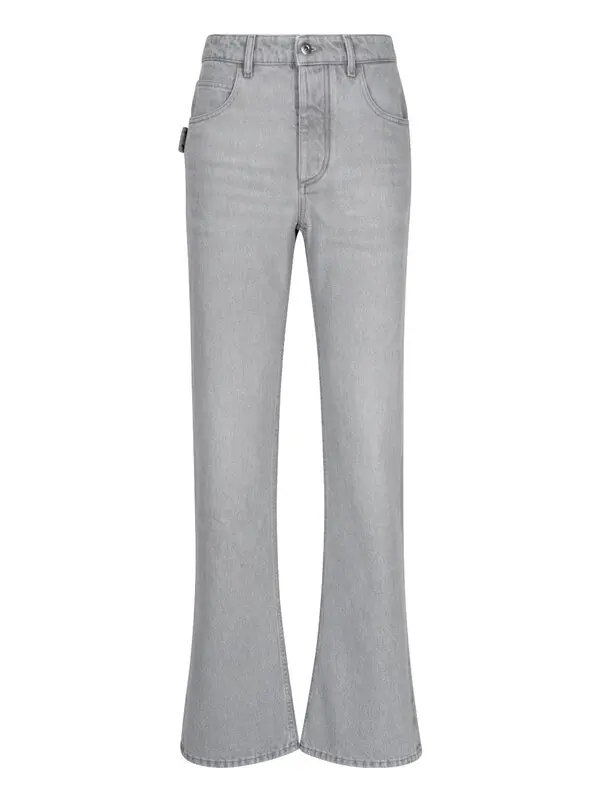 Bottega Veneta Flared Denim Jeans - Grey