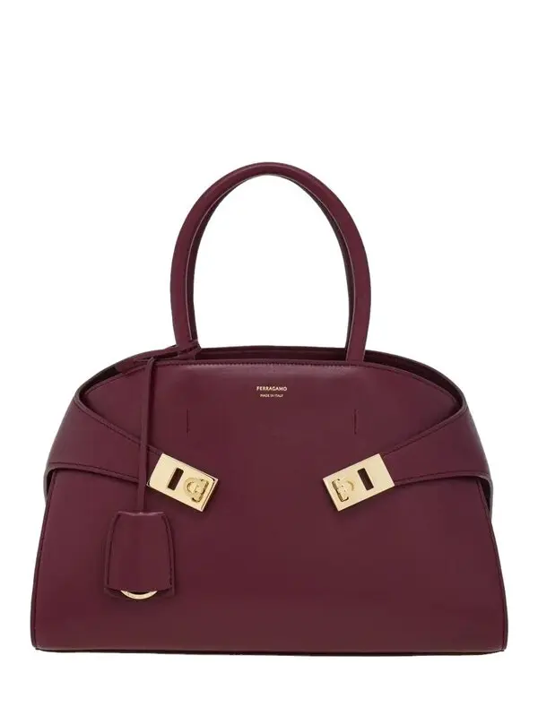 FERRAGAMO Hug Medium Handbag - Red