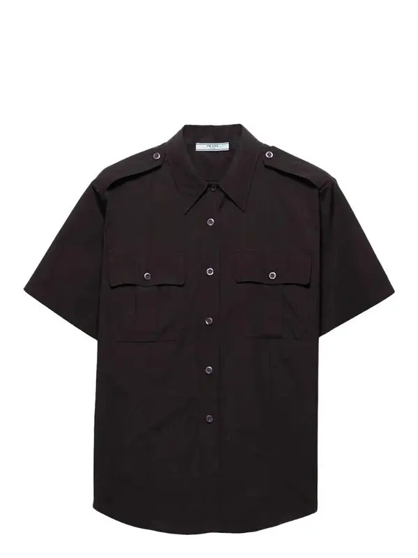Prada Short Sleeve Utility Shirt - Black