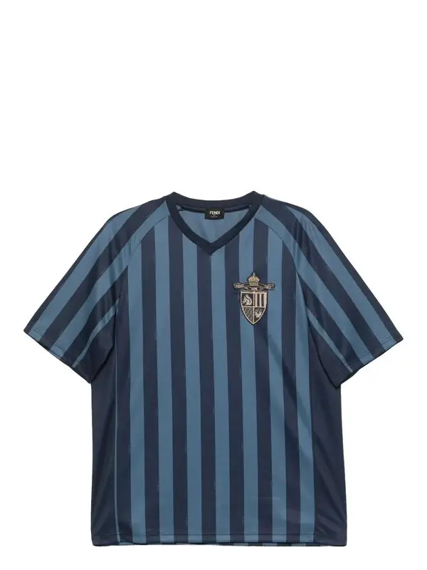 Fendi Pequin Fabric Club T-shirt - Blue