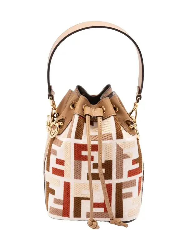 Fendi Mon Tresor Mini Bucket Bag - Nude & Neutrals