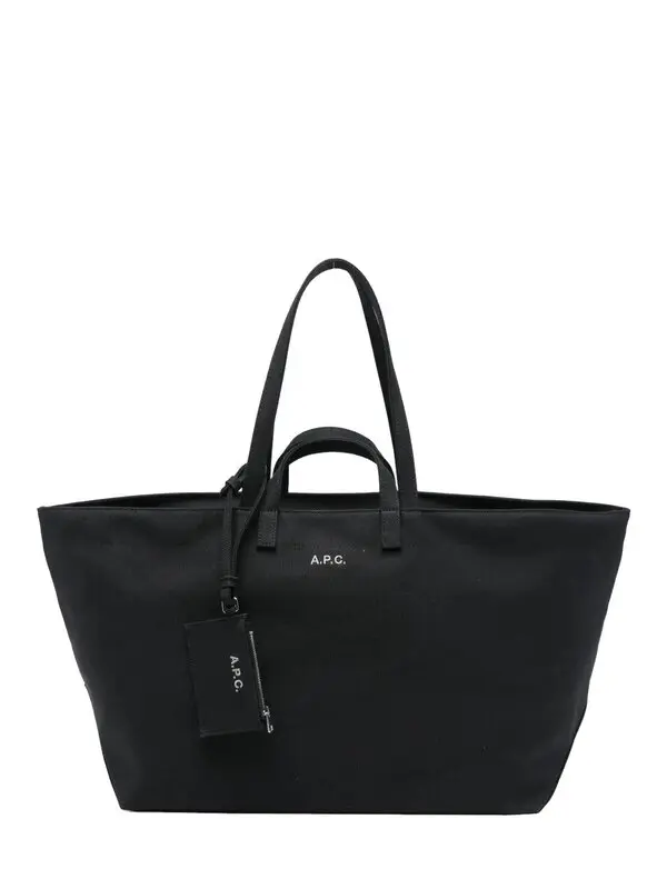 A.p.c. Le Drummer Canvas Tote - Black