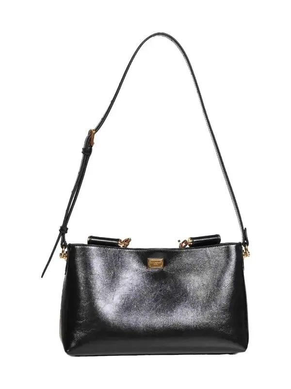 Dolce & Gabbana Vittoria Leather Handbag - Black