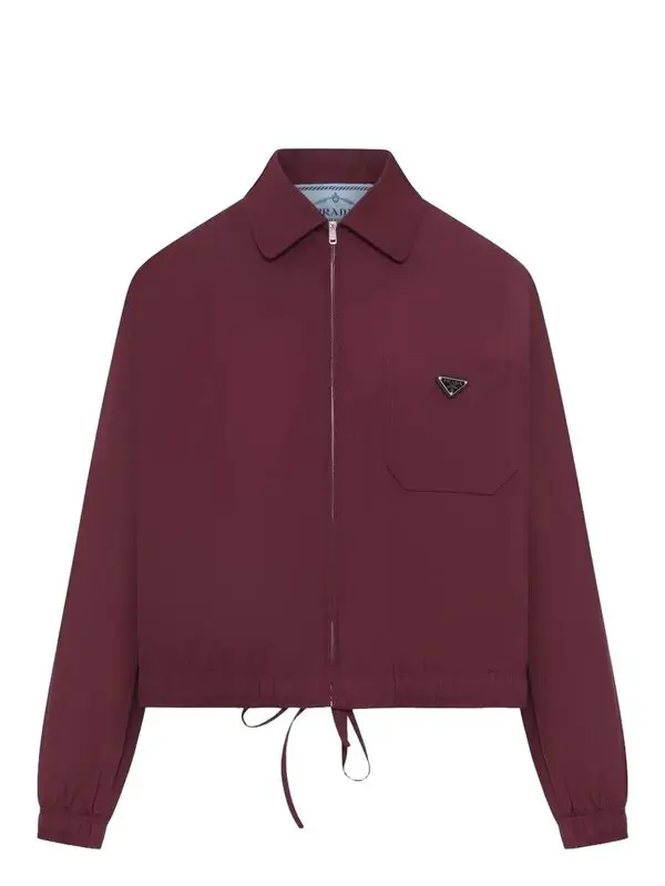 Prada Cotton-blend Zip-up Jacket - Red
