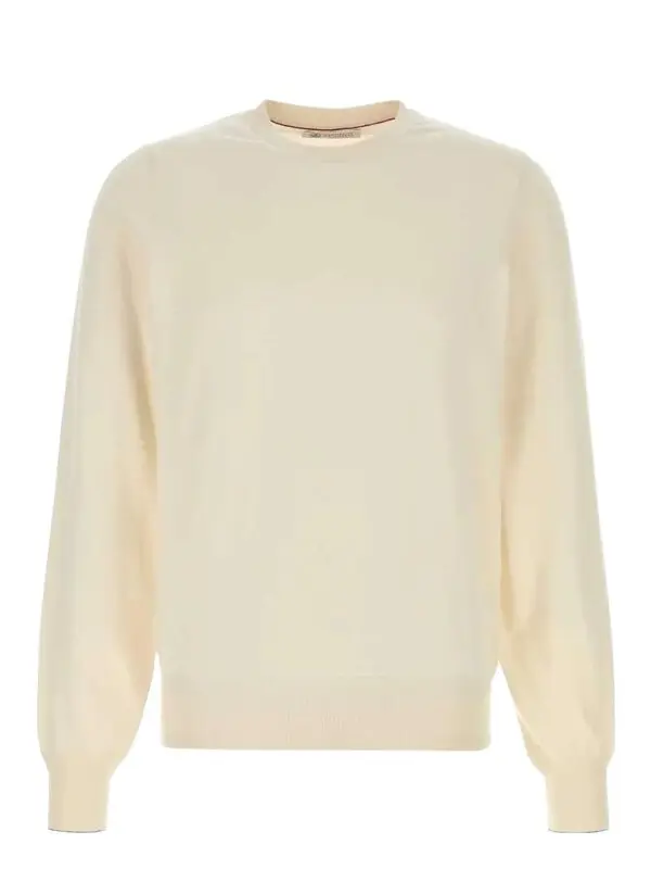 Brunello Cucinelli Lightweight Cotton Crewneck Sweater - Nude & Neutrals