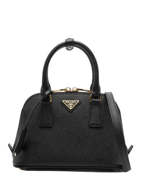 Prada Promenade Saffiano Handbag - Black
