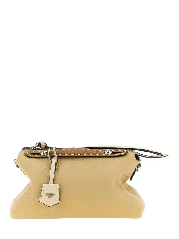Fendi By The Way Medium Bag With Macro Stitching - Nude & Neutrals