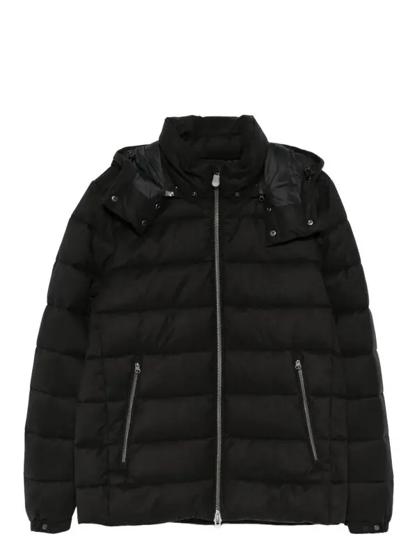 SAVE THE DUCK Constantin Down Jacket Flannel Effect - Black
