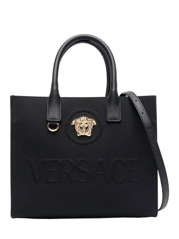 Versace La Medusa Small Tote - Black