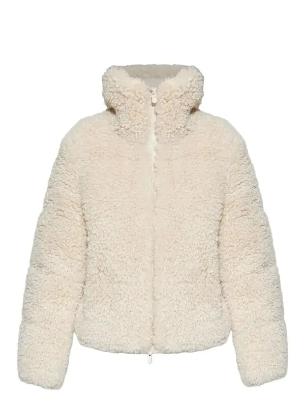 SAVE THE DUCK Kennie Puffy Jacket In Faux Fur - Nude & Neutrals