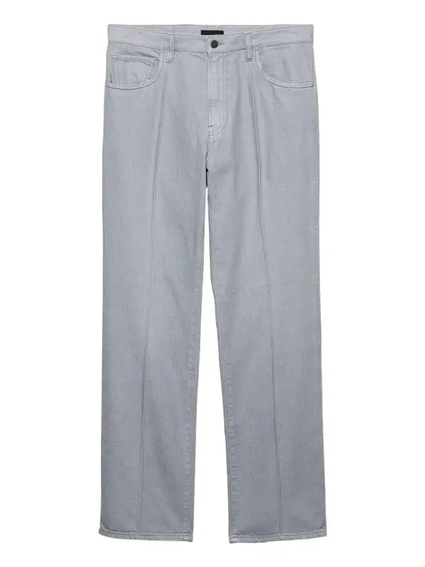 Prada Washed Denim Five-pocket Jeans - Grey