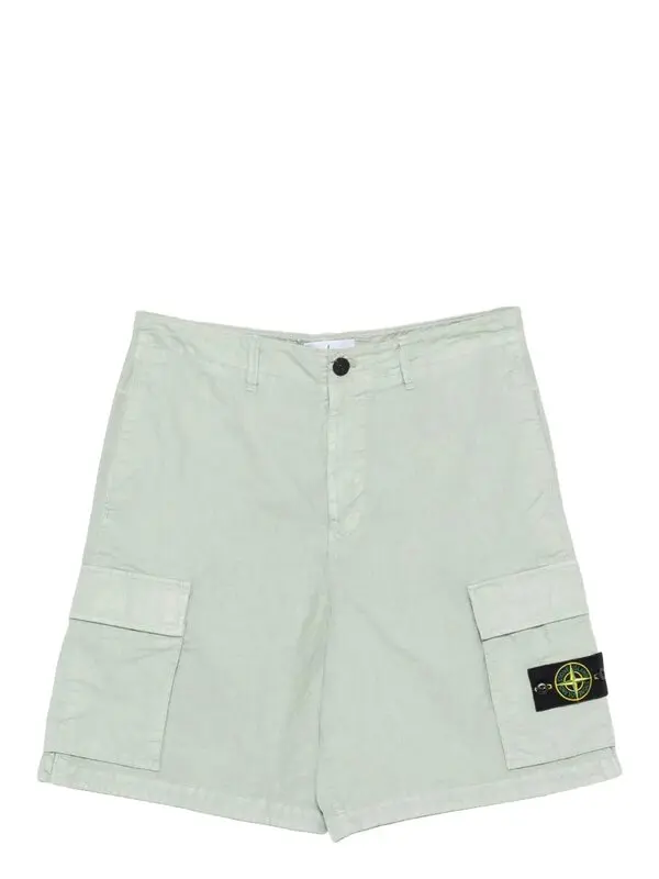 Stone Island Nylon Panama Cargo Bermuda - Green