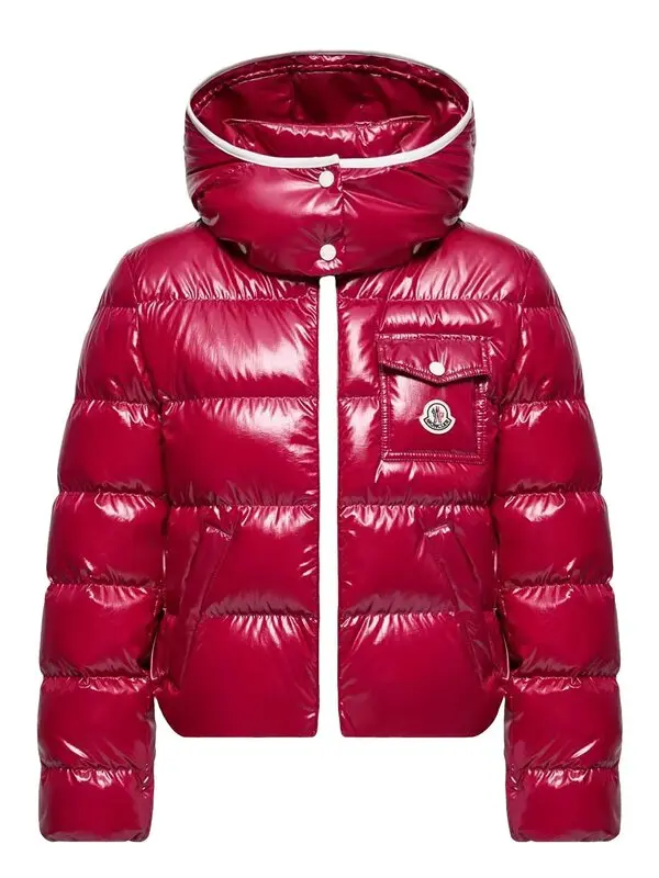 Moncler Andro Short Down Jacket - Pink & Purple