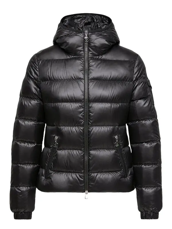 Moncler Short Glesse Down Hooded Jacket - Black