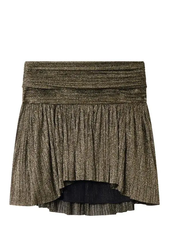 Isabel Marant Eloise Flared Skirt - Gold