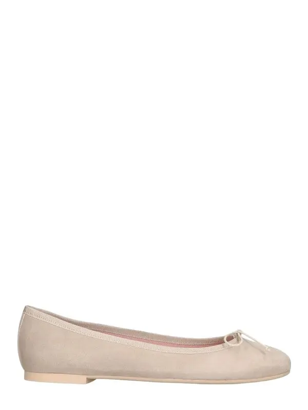 Pretty Ballerinas Nicole Suede Ballerinas - Beige