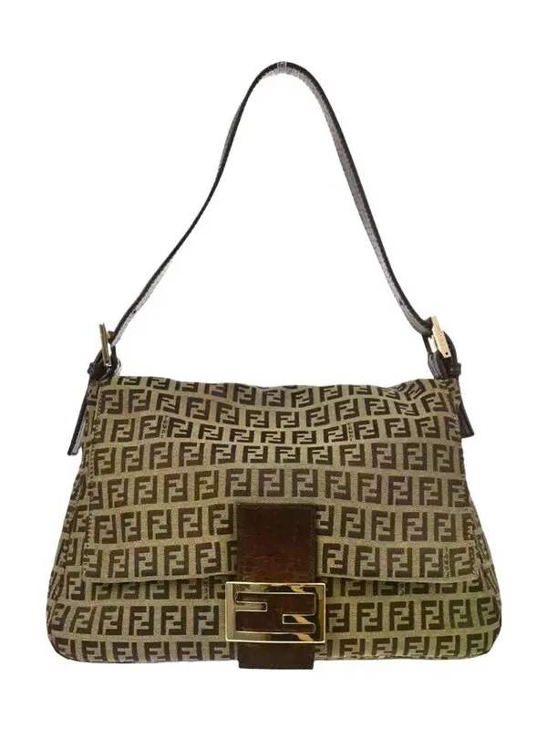 Fendi 2008 Zucchino Print Baguette - Neutrals