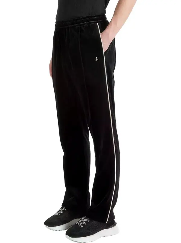 Manière De Voir Velour Track Pants - Black
