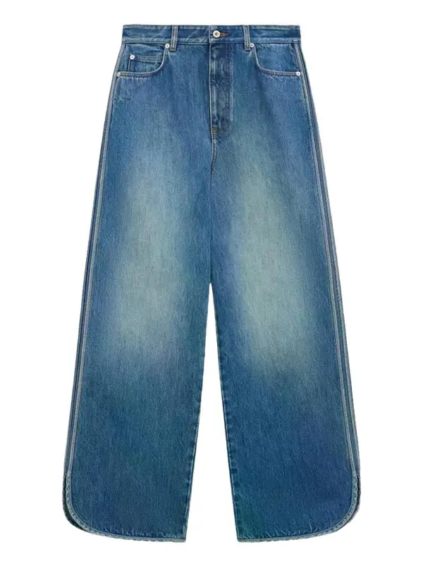 Loewe Side Slit Wide Jeans - Blue
