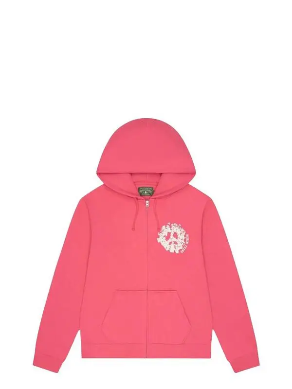 DENIM TEARS Denim University Zip Hoodie - Pink