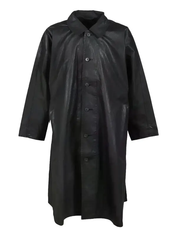 PORTER CLASSIC Buttoned Coat - Black