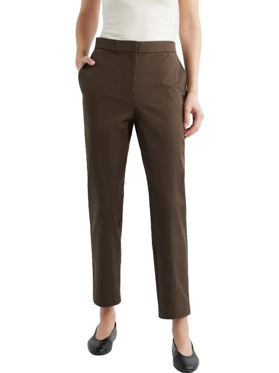 Eileen Fisher High Waist Slim Fit Ankle Pants - Wren