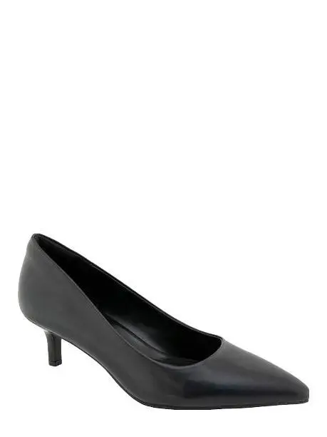Bcbgmaxazria Pointed-toe Kitten Heel Pumps - Black
