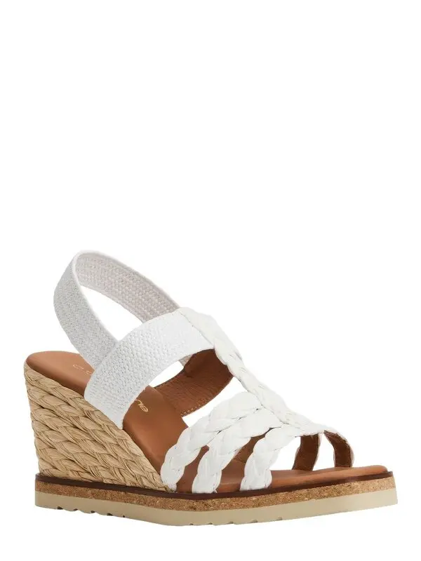 Andre Assous Maria Wedge Sandal - White