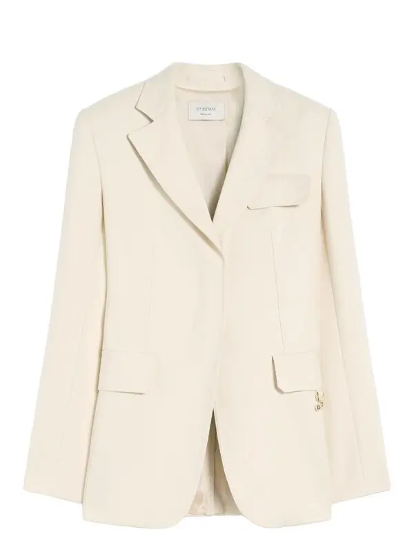 Max Mara Gabardine Blazer - Vanilla