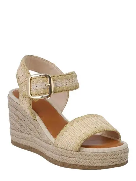 Mia Platform Wedge Sandal - Bone