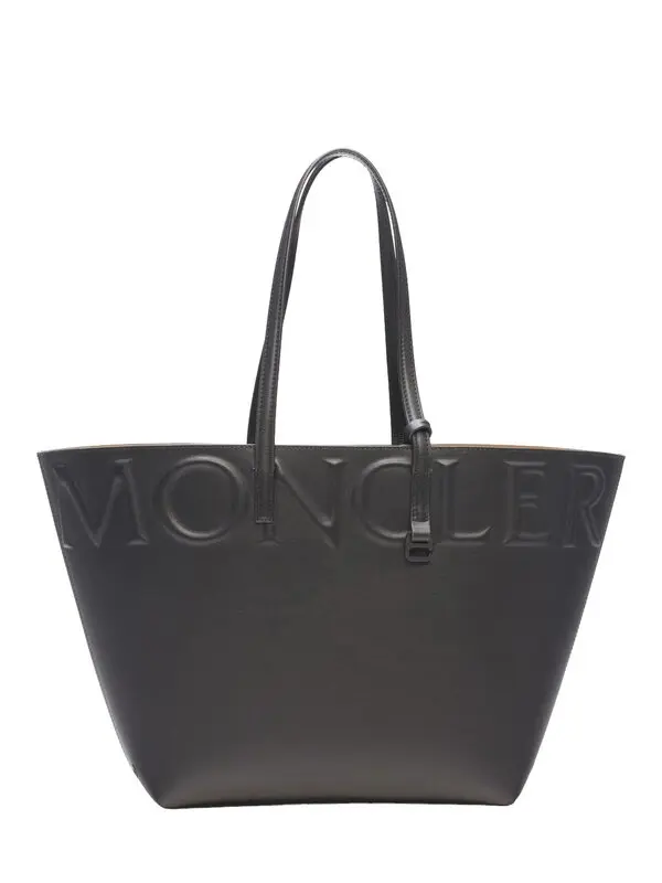 Moncler Leather Tote Bag - Black