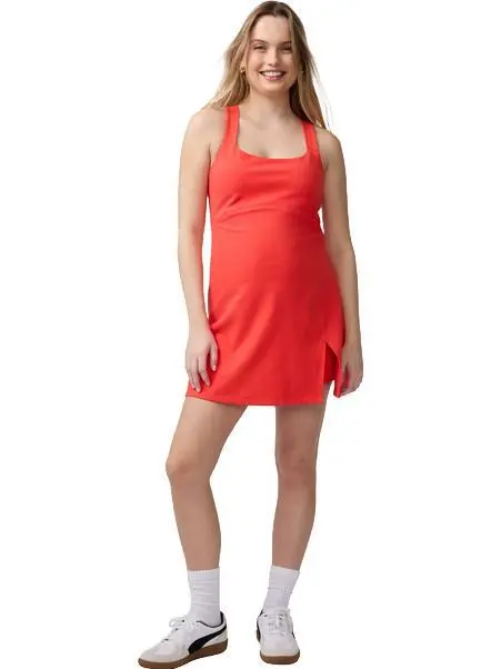 INGRID & ISABEL Active Dress With Built-in Shorts - Hibiscus