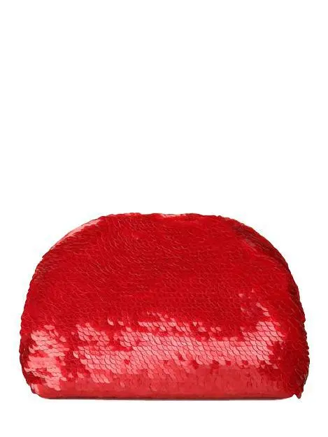 Rafe New York Aya Sequined Frame Clutch - Red